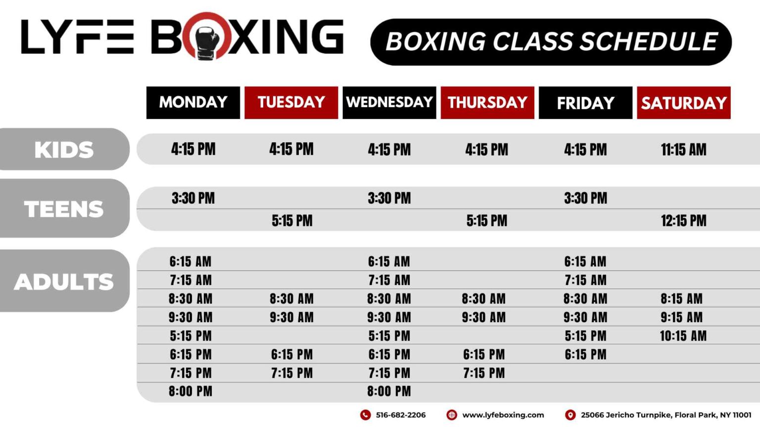 Boxing Classes in Floral Park, Long Island - Lyfe Boxing Floral Park